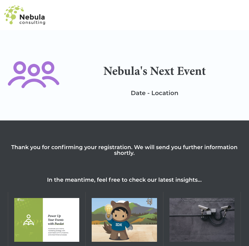 Spice Up Your Event Registration · Nebula Consulting
