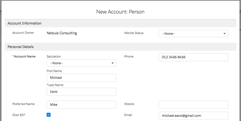 Person Accounts in Pardot · Nebula Consulting