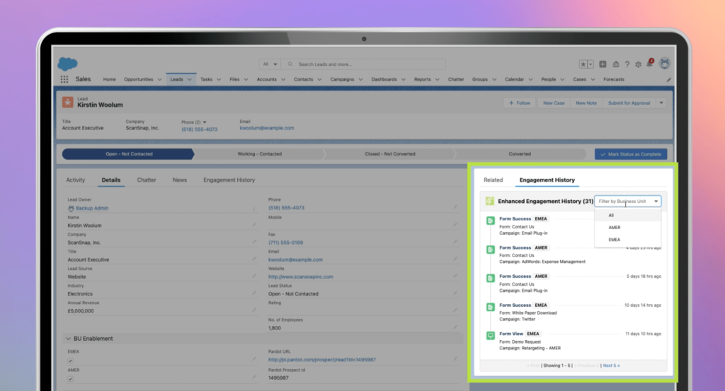 Introducing Enhanced Engagement History for Pardot · Nebula Consulting
